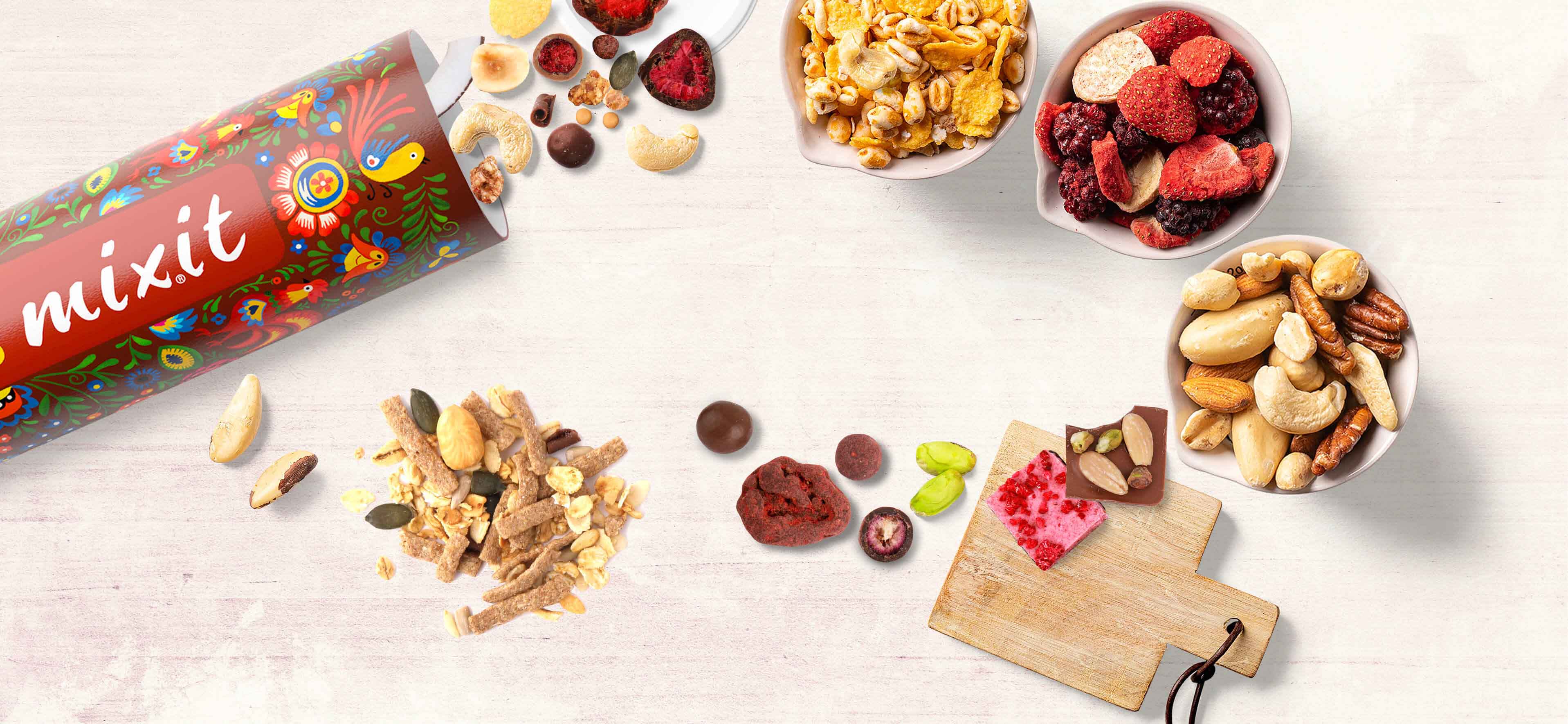 Mixit.hu: Teljes ajánlat csak nálunk. Müzli, gyümölcs, csokoládé, dió ...