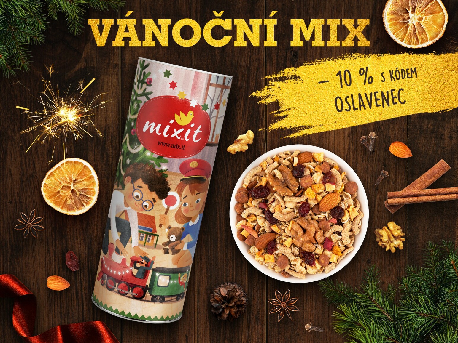Mixit.cz: Kompletní nabídka jen u nás. Müsli, ovoce, čokoláda, oříšky ...