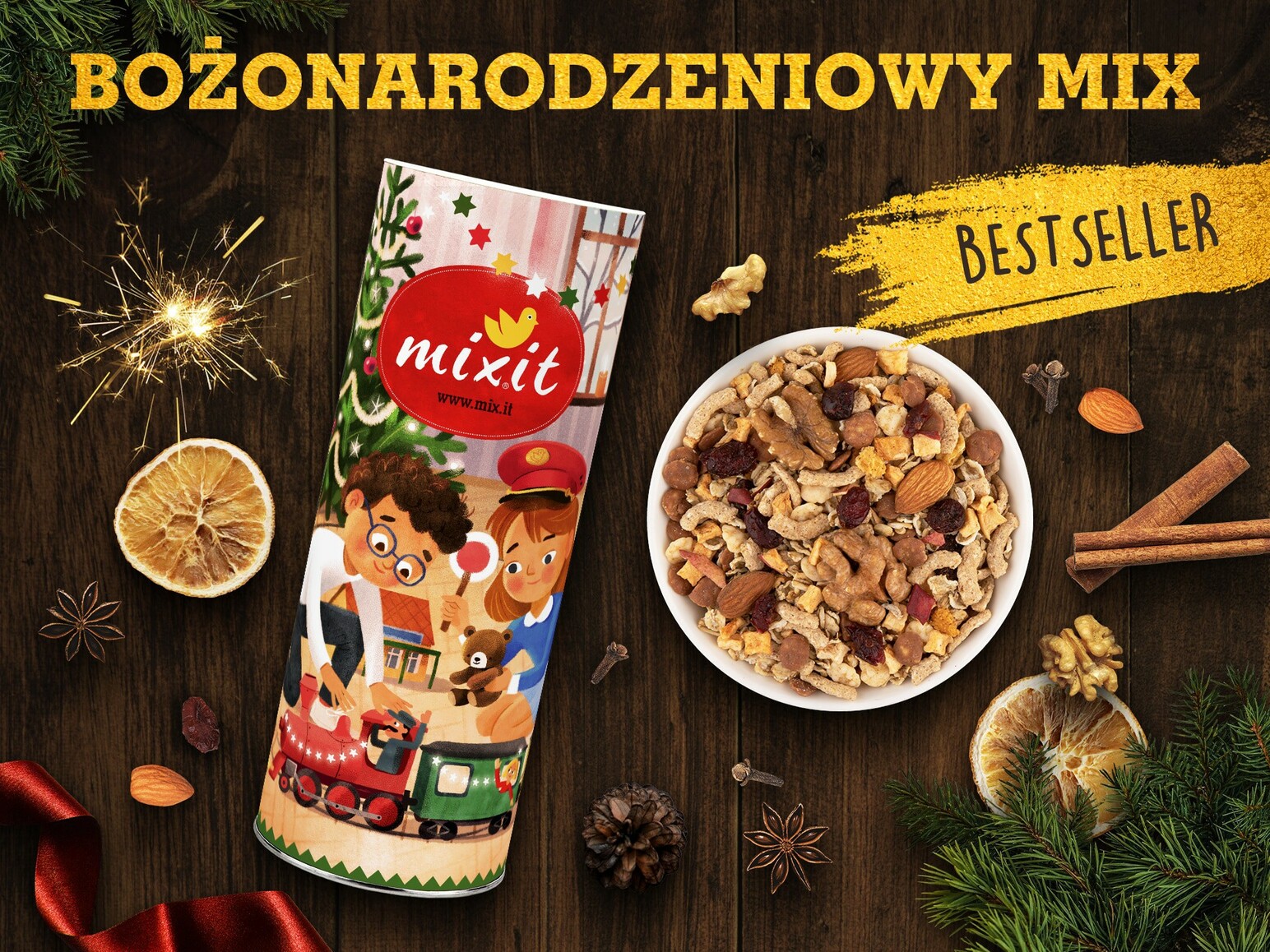 Mixit.pl: Pełna oferta tylko u nas. Musli, owoce, czekolada, orzechy | Mixit.pl