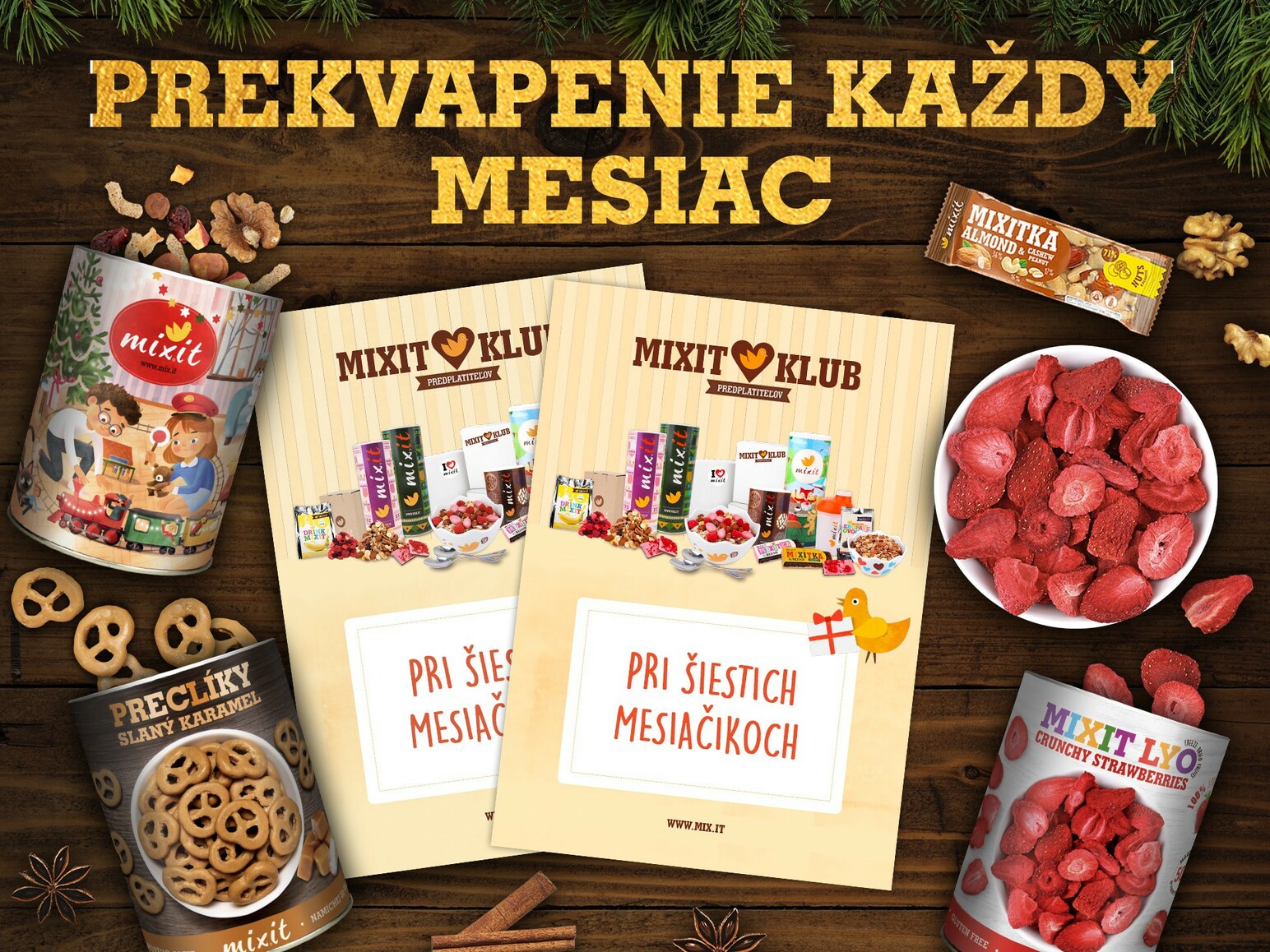 Mixit.sk: Kompletná ponuka len u nás. Müsli, ovocie, čokoláda, orechy ...