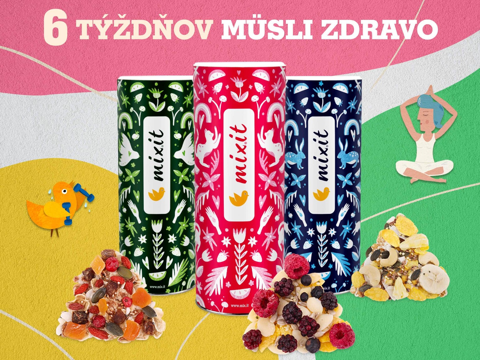 Mixit.sk: Kompletná ponuka len u nás. Müsli, ovocie, čokoláda, orechy ...