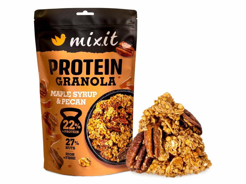 Protein-Granola aus dem Ofen – Ahornsirup und Pekannüsse | Mixit.at