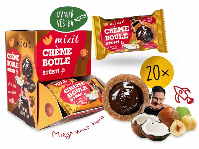 Müsli tyčinky Mixitky a Crème boule | Mixit.cz