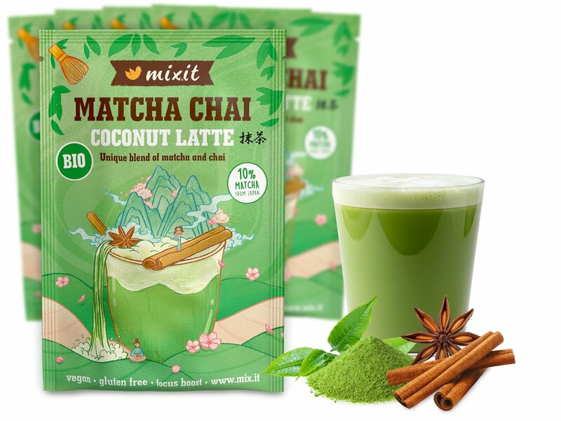BIO Matcha Chai Coconut Latte (5 ks) | Mixit.sk