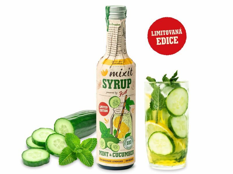 BIO Mixit sirup – Máta a okurka | Mixit.cz