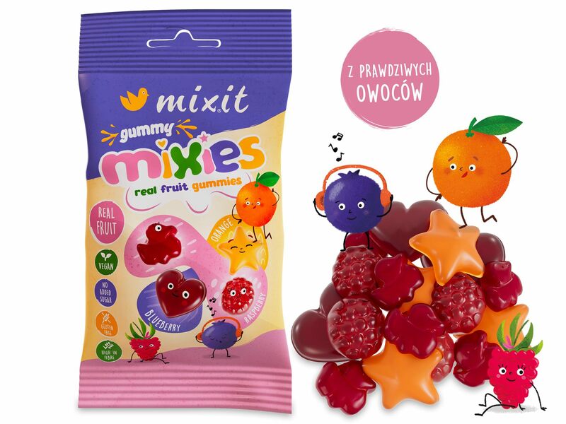 Owocowe Mixies - naturalne cukierki żelki mix smaków | Mixit.pl