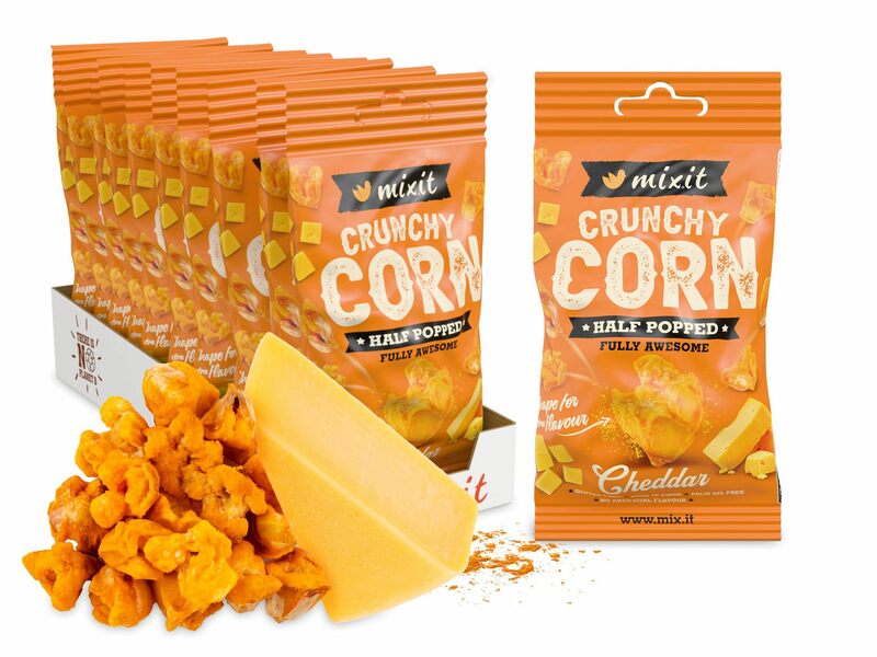 Crunchy corn im Taschenformat - Cheddar (10 Stk.) | Mixit.de